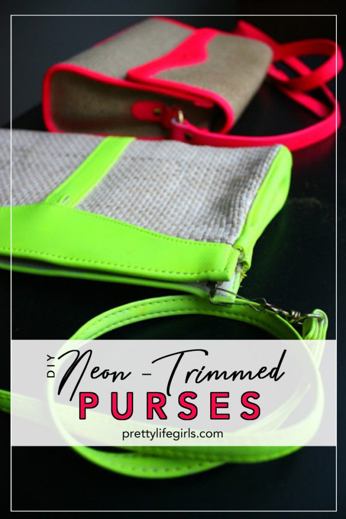 DIY Neon-Trimmed Purses | The Pretty Life Girls