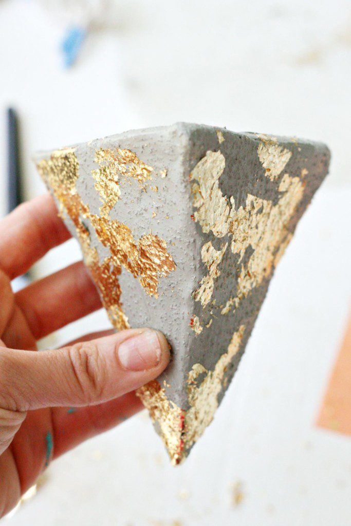 DIY Cement Triangle Hanging Planters