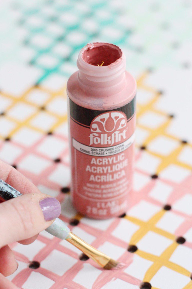 DIY Painted Cross Stitch Art | DIY Projects | The Pretty Life Girls