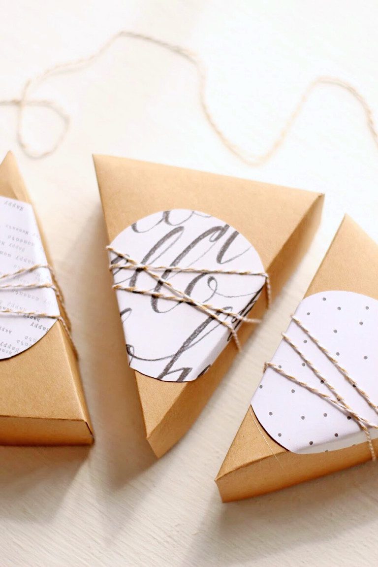 How to Make DIY Pie Slice Boxes | The Pretty Life Girls