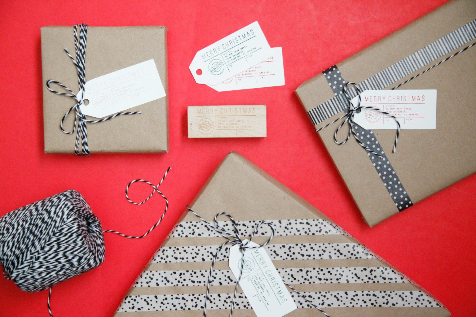 Stamped Gift Tags with RubberStamps.com! | The Pretty Life Girls