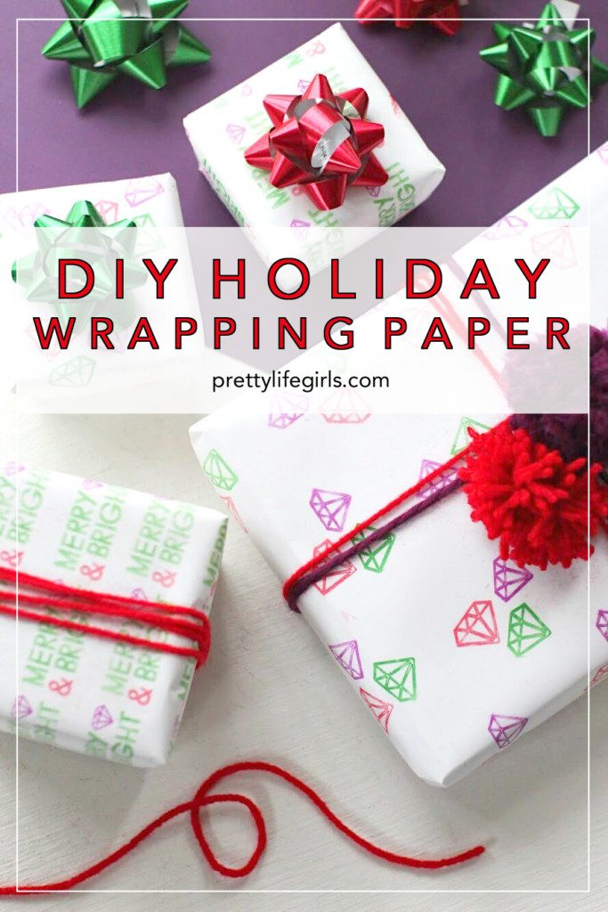 Make DIY Holiday Wrapping Paper with the Silhouette Mint! | The Pretty ...