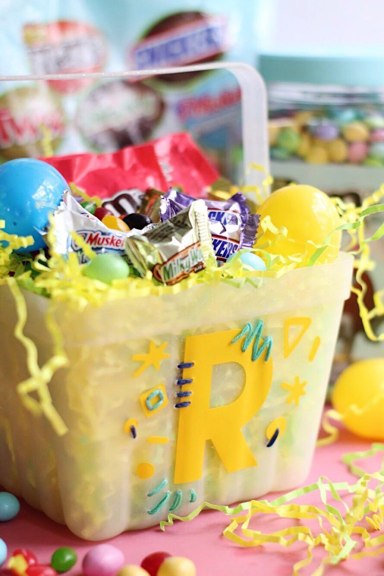 DIY Graphic Monogrammed Easter Baskets | The Pretty Life Girls