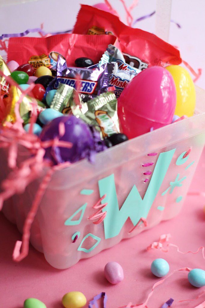 DIY Graphic Monogrammed Easter Baskets | The Pretty Life Girls