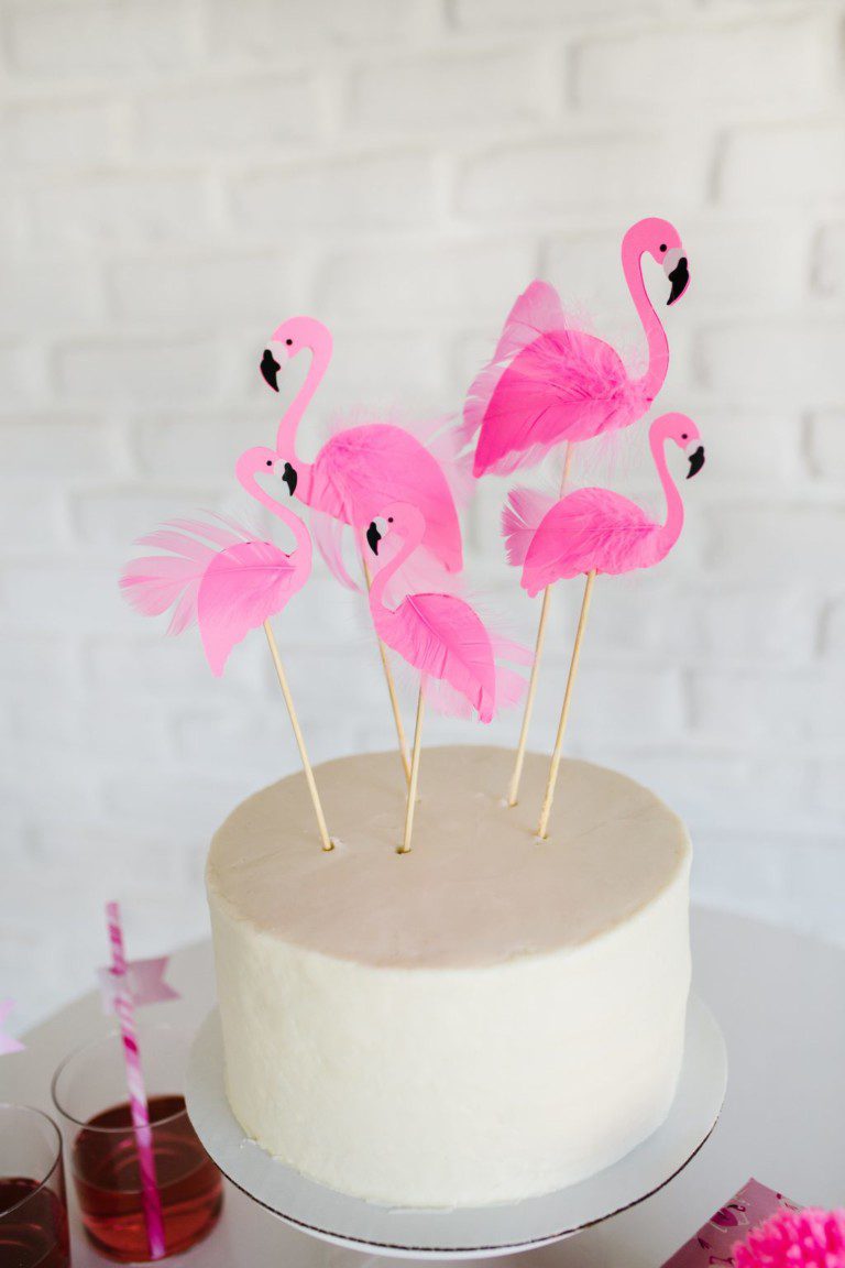 How to Make a DIY Flamingo Cake Topper | The Pretty Life Girls