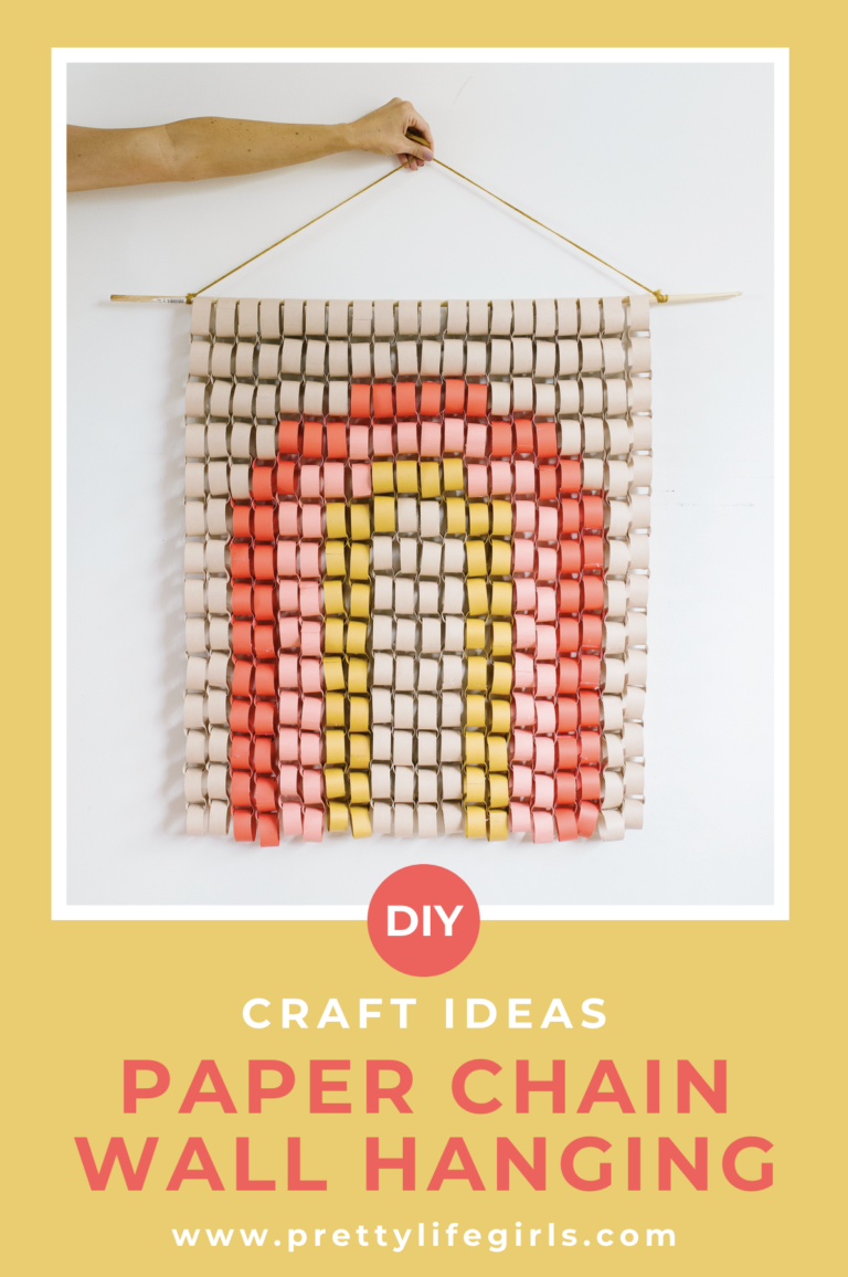 DIY Paper Chain Rainbow Wall Hanging | The Pretty Life Girls