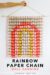 DIY Paper Chain Rainbow Wall Hanging | The Pretty Life Girls