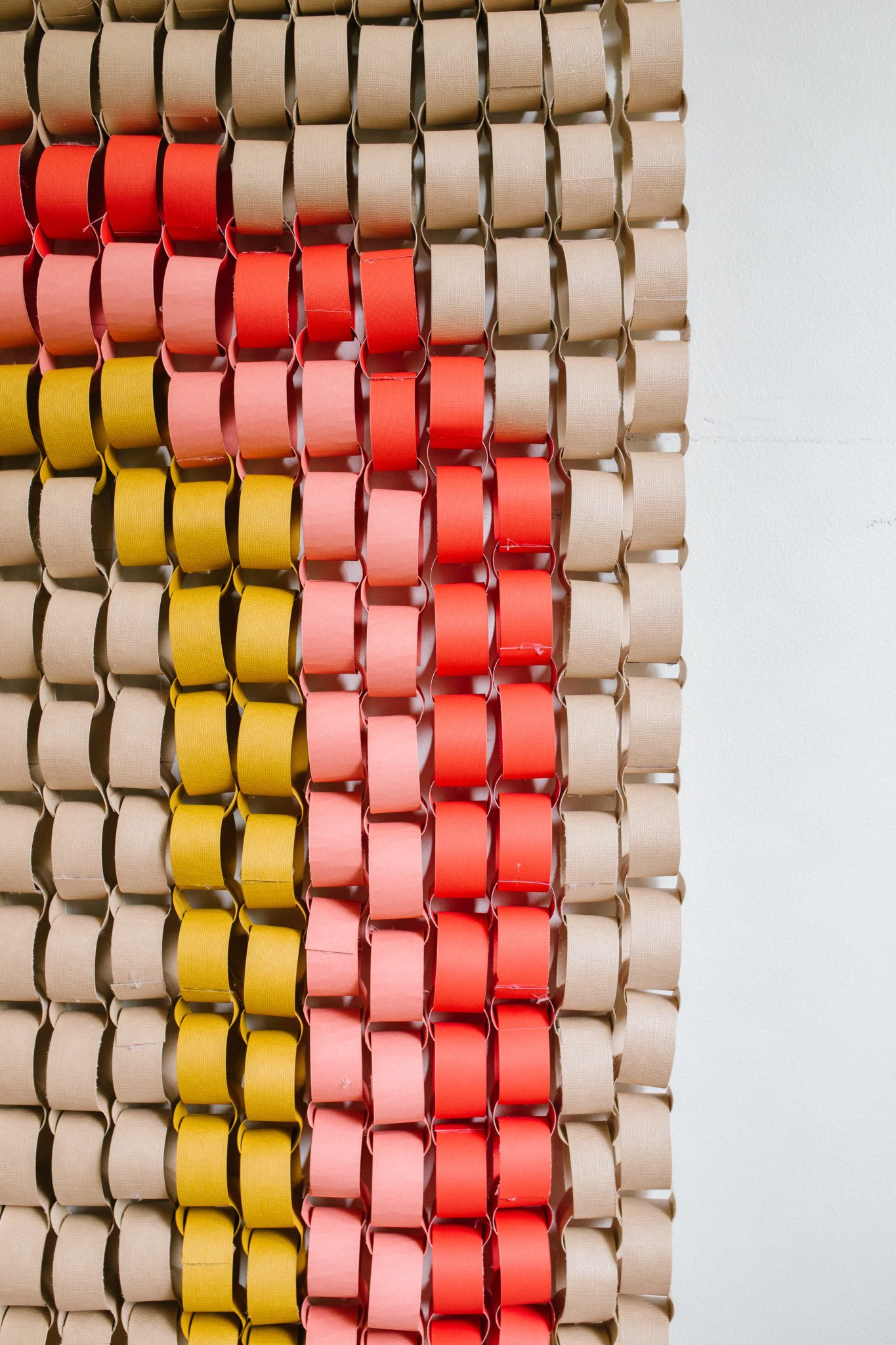 DIY Paper Chain Rainbow Wall Hanging | The Pretty Life Girls