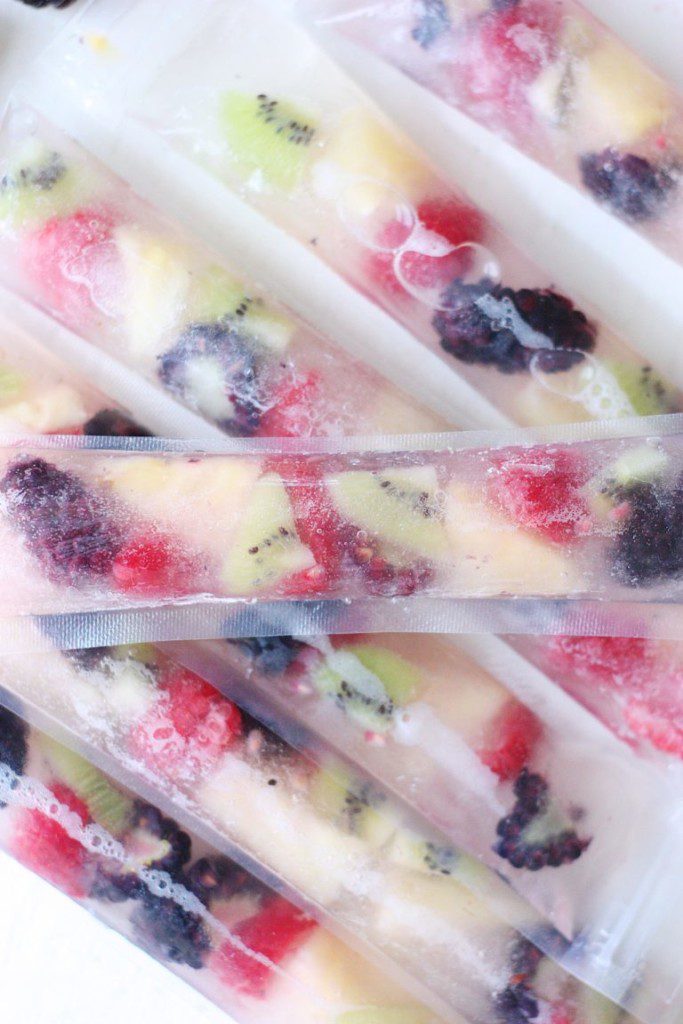 Fresh Fruit Coconut Water Popsicles | The Pretty Life Girls