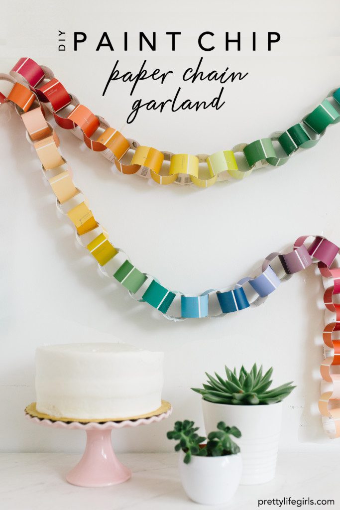 Summer Crafts: Patriotic Paper Chain Backdrop | The Pretty Life Girls