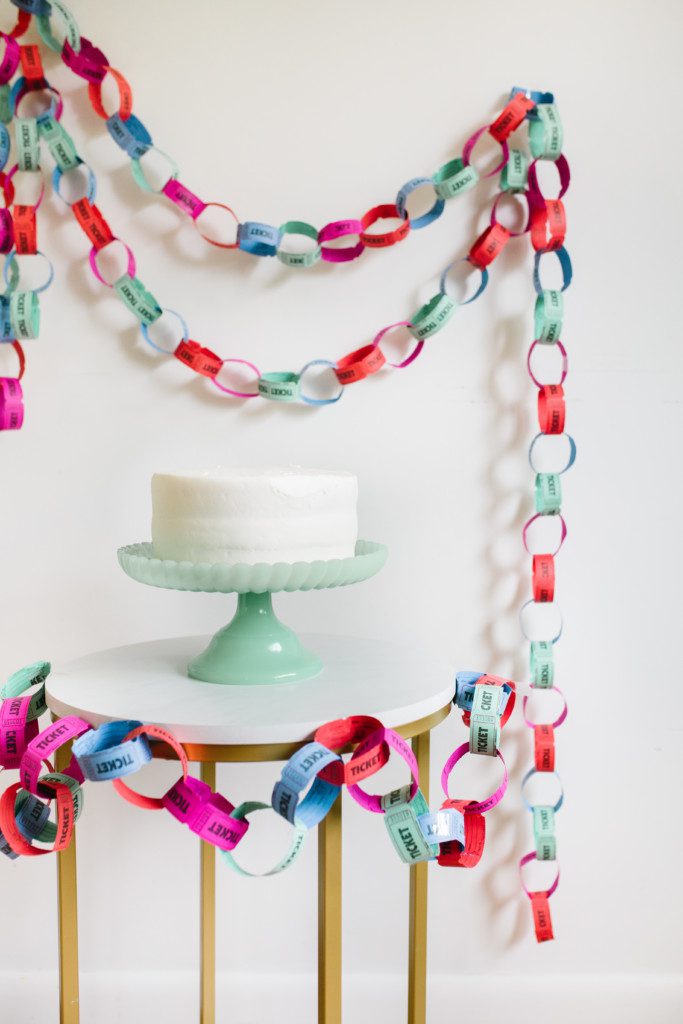 How to Make a Ticket Paper Chain Garland | The Pretty Life Girls