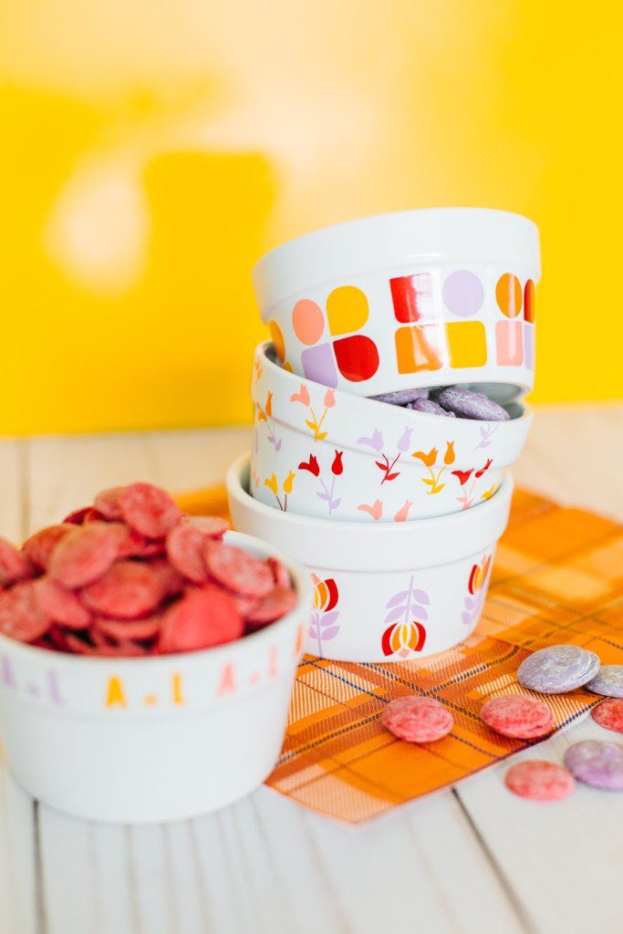 DIY Gift Idea: Personalized Patterned Ramekins | The Pretty Life Girls