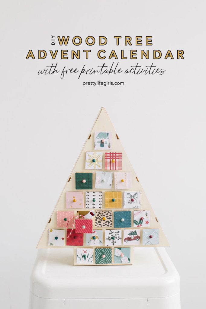 DIY Christmas Tree Advent Calendar Step by Step Tutorial | The Pretty ...