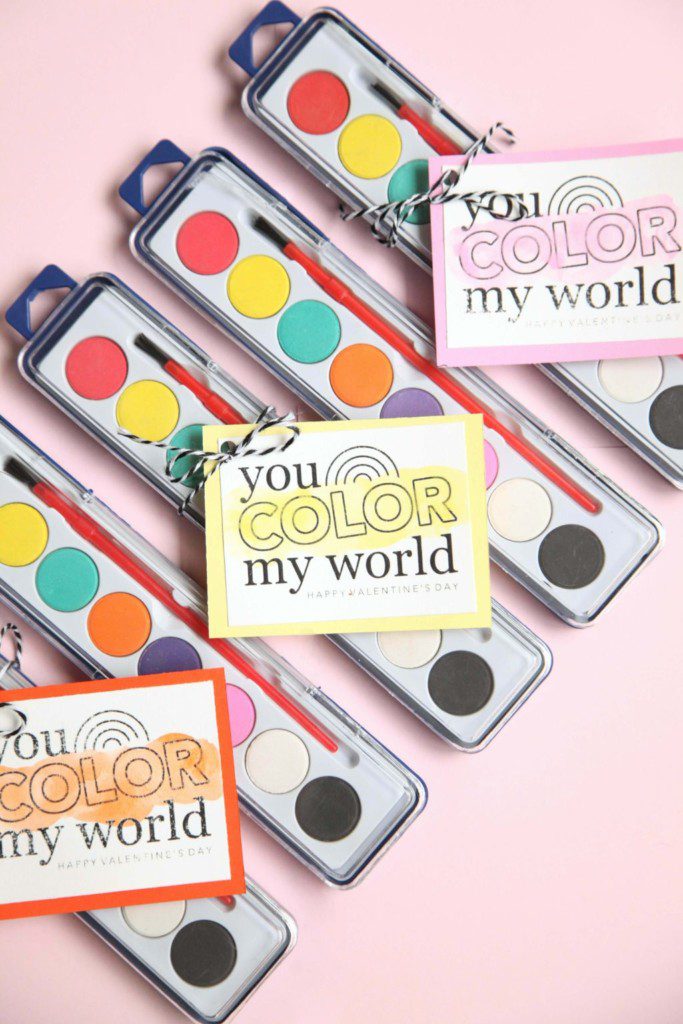 DIY Printable Watercolor Valentines | The Pretty Life Girls