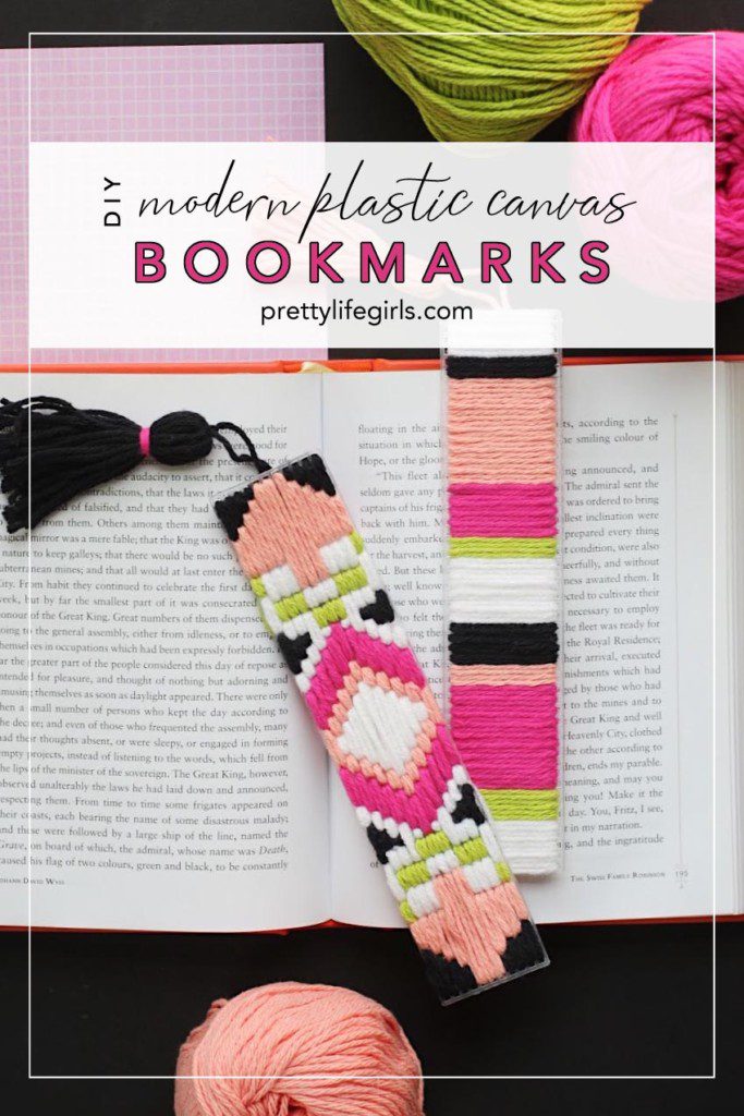How to Make Fun Plastic Canvas Bookmarks | The Pretty Life Girls
