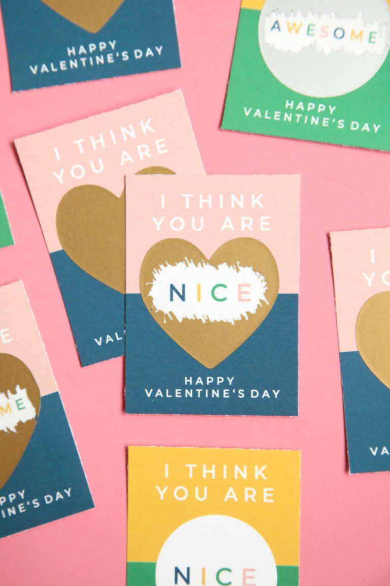 DIY Scratch Off Valentines with Free Printable | The Pretty Life Girls