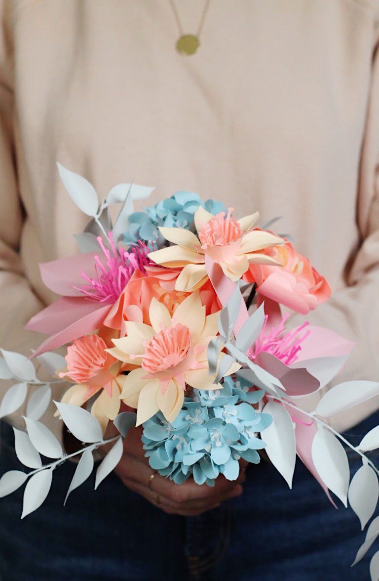 DIY Paper Flower Bouquet for Spring | The Pretty Life Girls