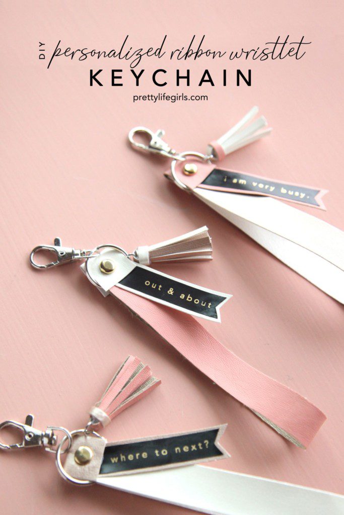 How to Make DIY Ribbon Keychains You Can Personalize | The Pretty Life ...