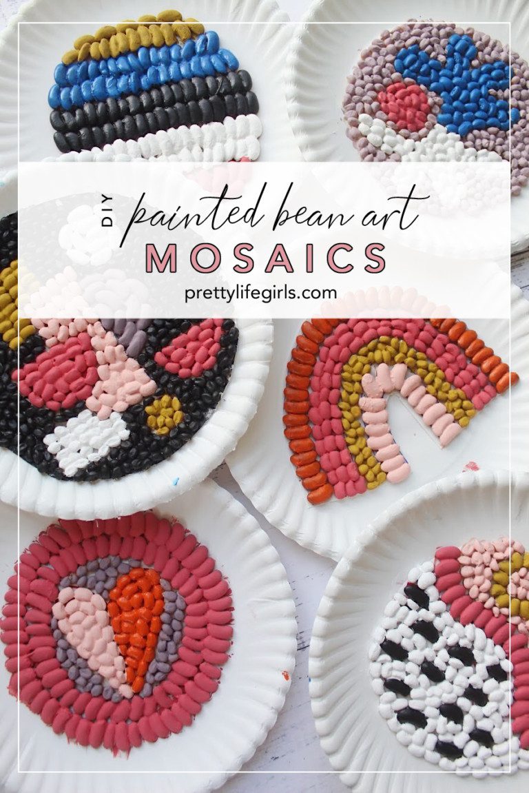 Easy Kids Crafts: Bean Mosaic Art | The Pretty Life Girls