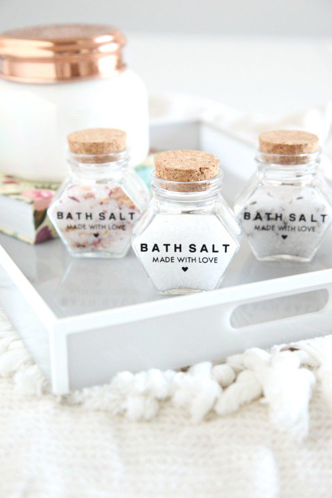 Unique Mother's Day Gift Ideas: DIY Bath Salts and Customized Jar | The ...