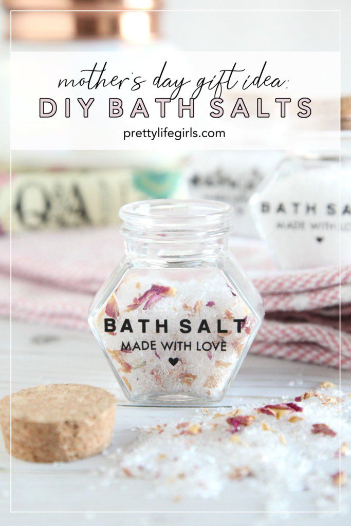 Unique Mother's Day Gift Ideas: DIY Bath Salts and Customized Jar | The ...