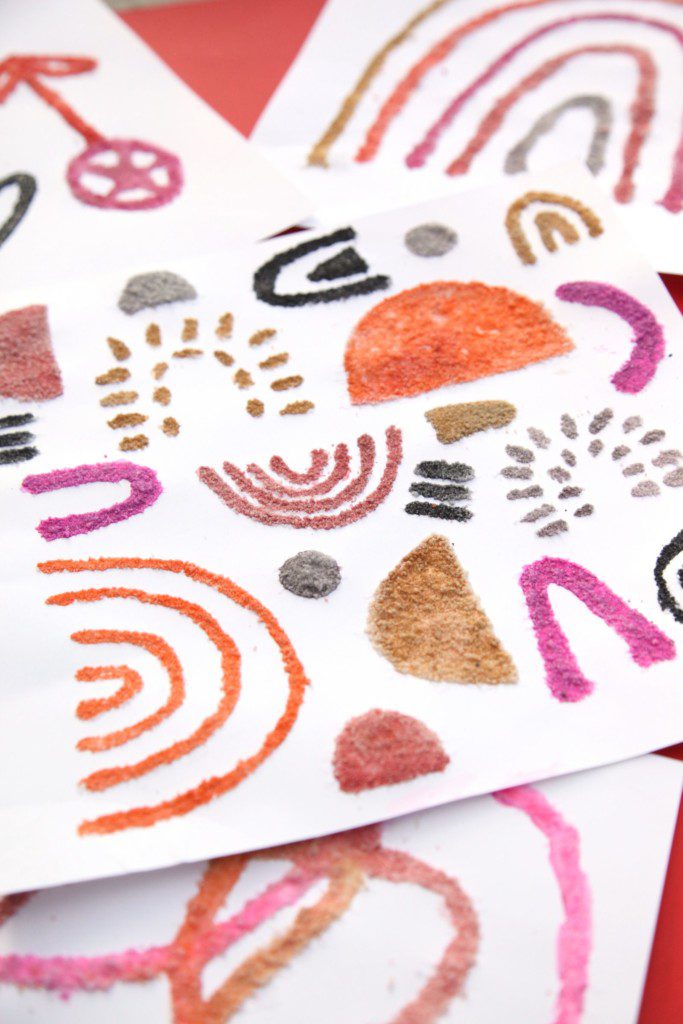 Easy Kids Craft: Raised Salt Painting | The Pretty Life Girls