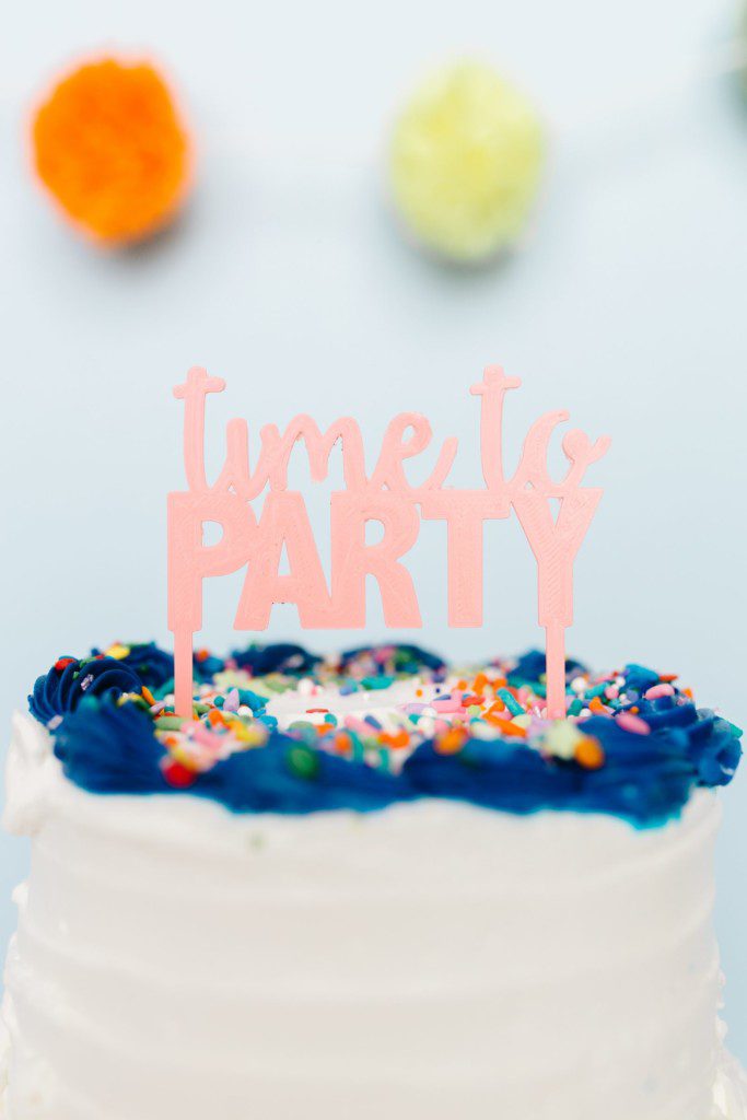 Cake Decorations: 3D Printed Cake Topper Tutorial | The Pretty Life Girls