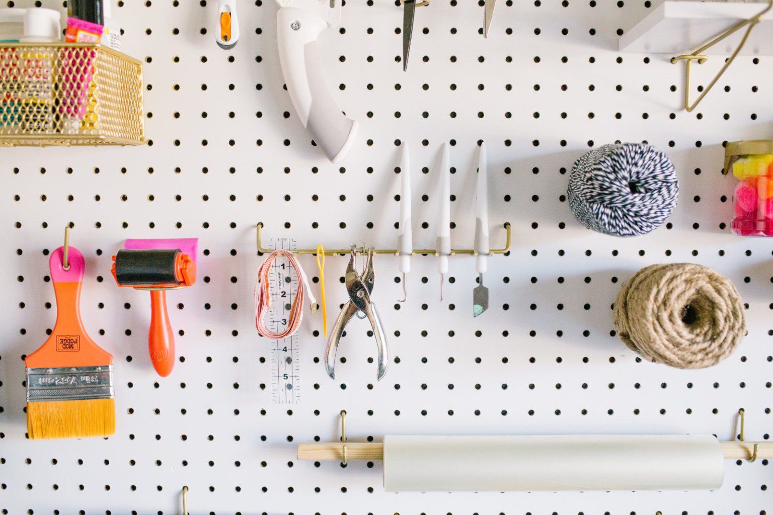 5 Pegboard Organization Ideas for Your Craft Room | The Pretty Life Girls