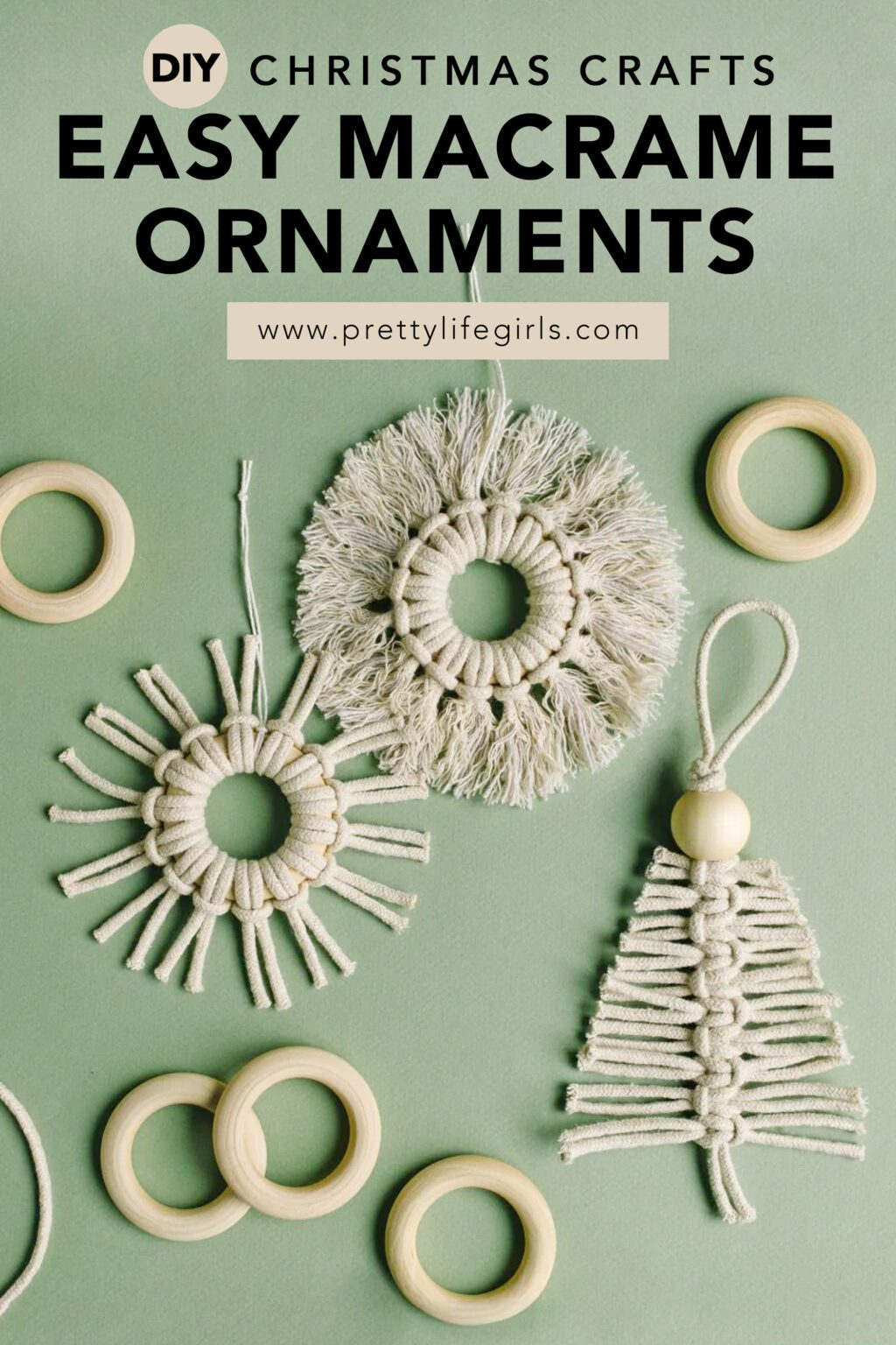 Holiday Crafts: DIY Macrame Christmas Ornament | The Pretty Life Girls