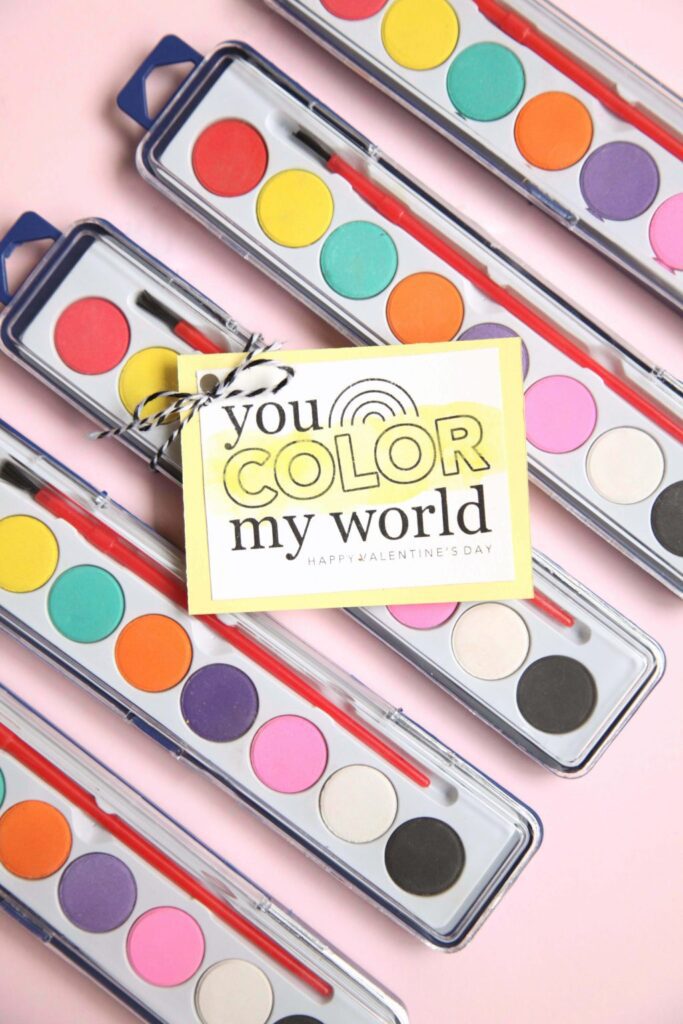 DIY Printable Watercolor Valentines | The Pretty Life Girls