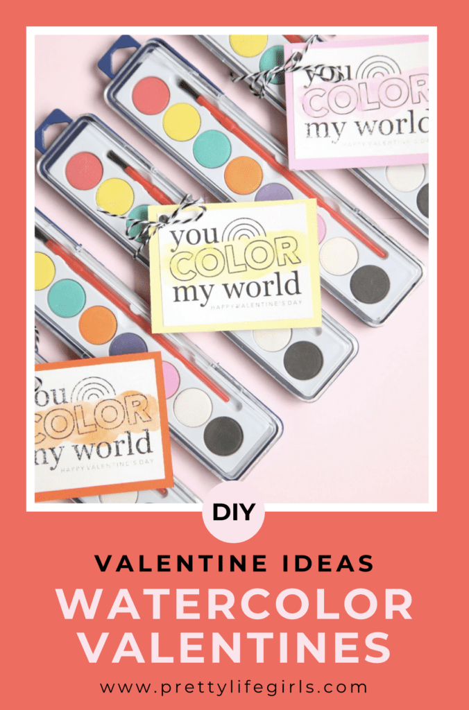 DIY Printable Watercolor Valentines | The Pretty Life Girls