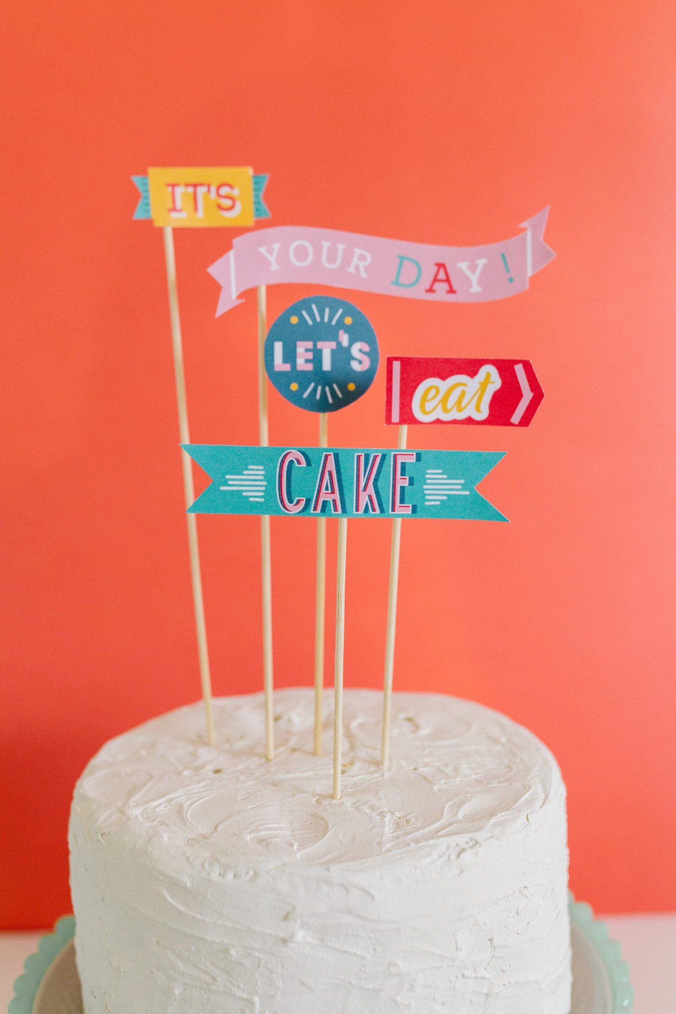Printable Cake Topper for Birthdays and other Celebrations | The Pretty ...