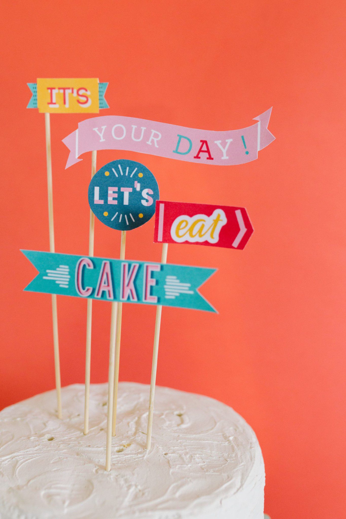 Printable Cake Topper for Birthdays and other Celebrations | The Pretty ...