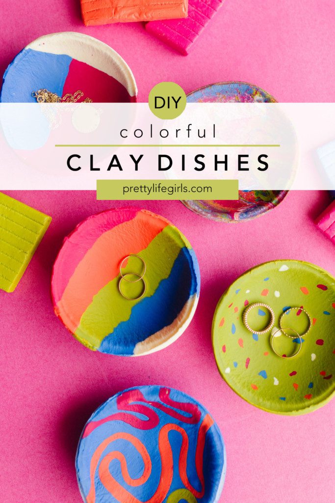 Colorful DIY Clay Jewelry Dishes | The Pretty Life Girls
