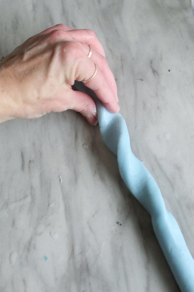 DIY Funky Twisted Taper Candles | The Pretty Life Girls