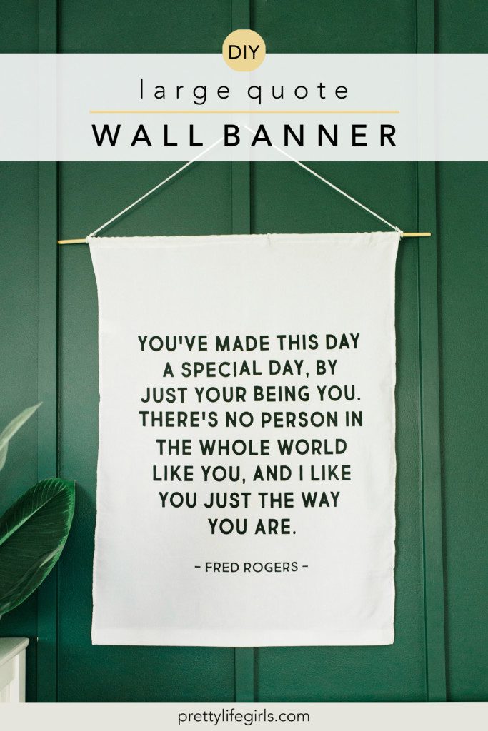 DIY Large Wall Banner Quote with the Silhouette Cameo Pro | The Pretty ...