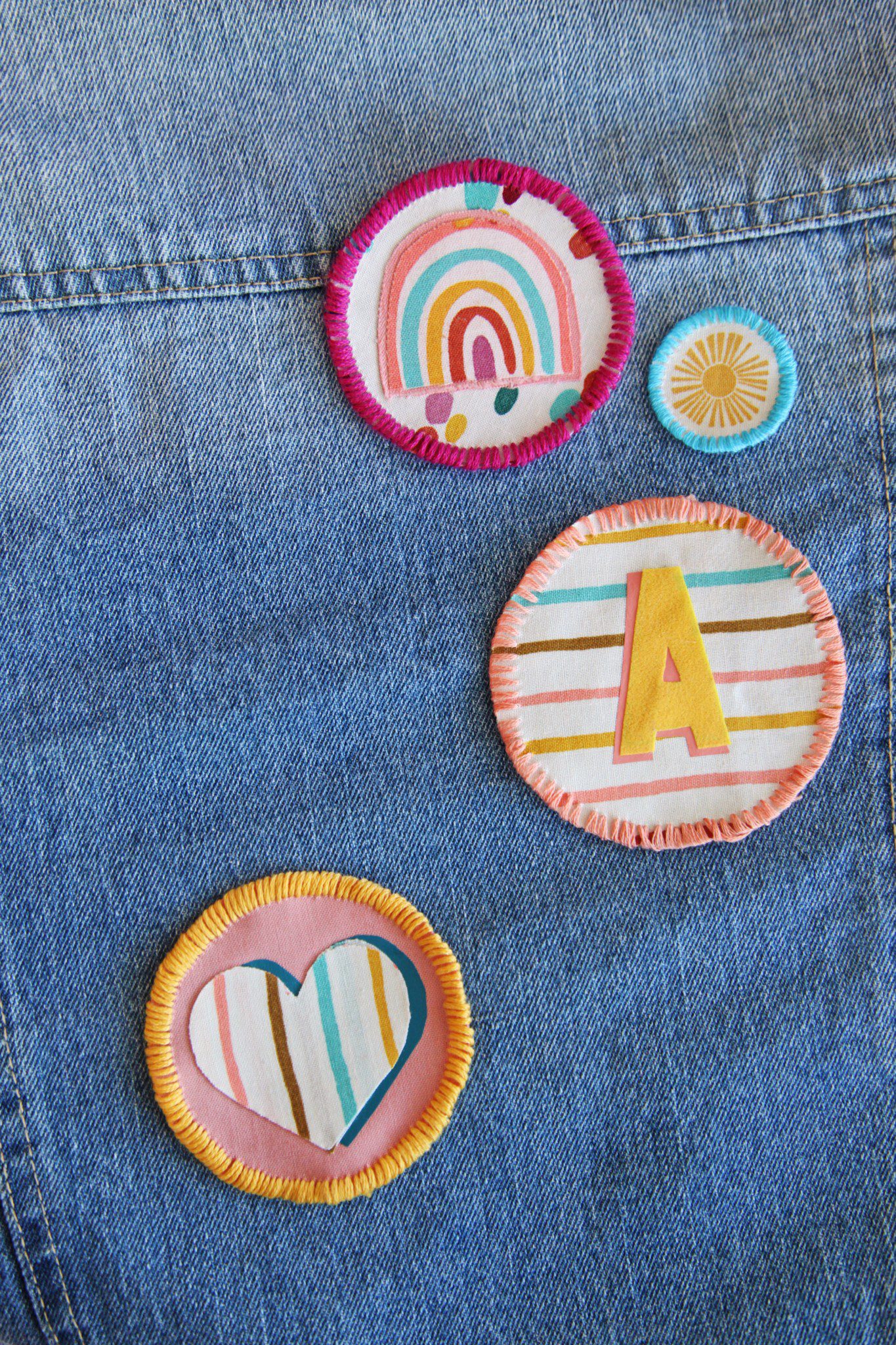 DIY Fabric Patches Step by Step Tutorial | The Pretty Life Girls