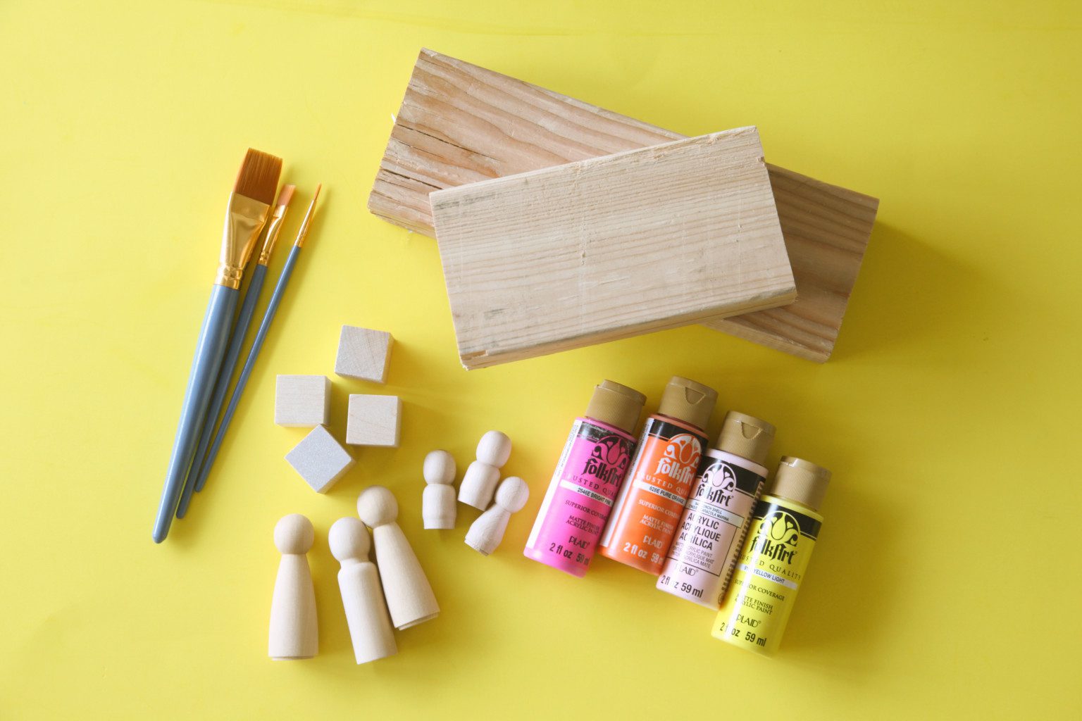 How to Make a Wood Block DIY Halloween Village | The Pretty Life Girls