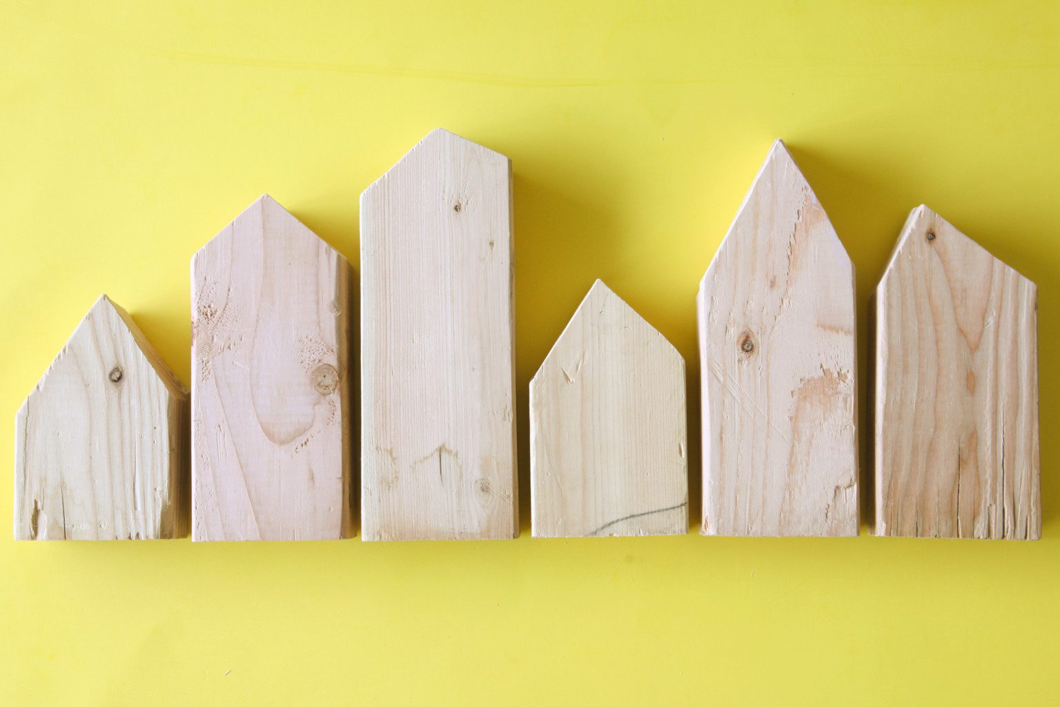 How to Make a Wood Block DIY Halloween Village | The Pretty Life Girls