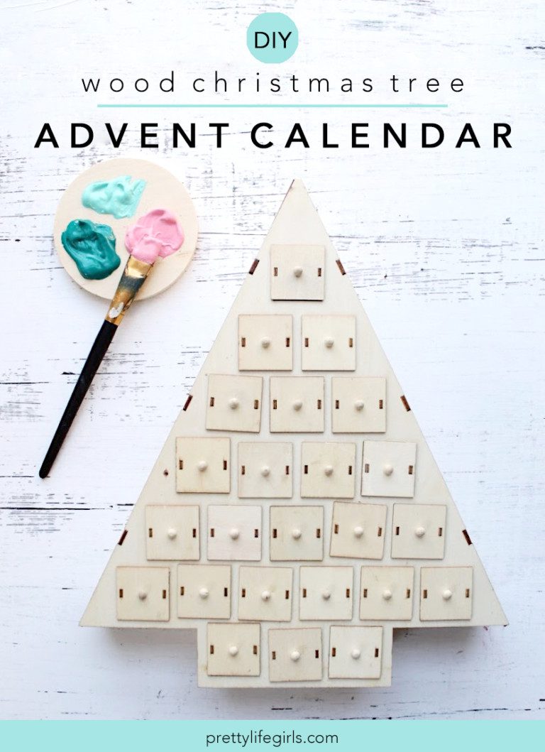 DIY Christmas Tree Advent Calendar Step by Step Tutorial | The Pretty ...