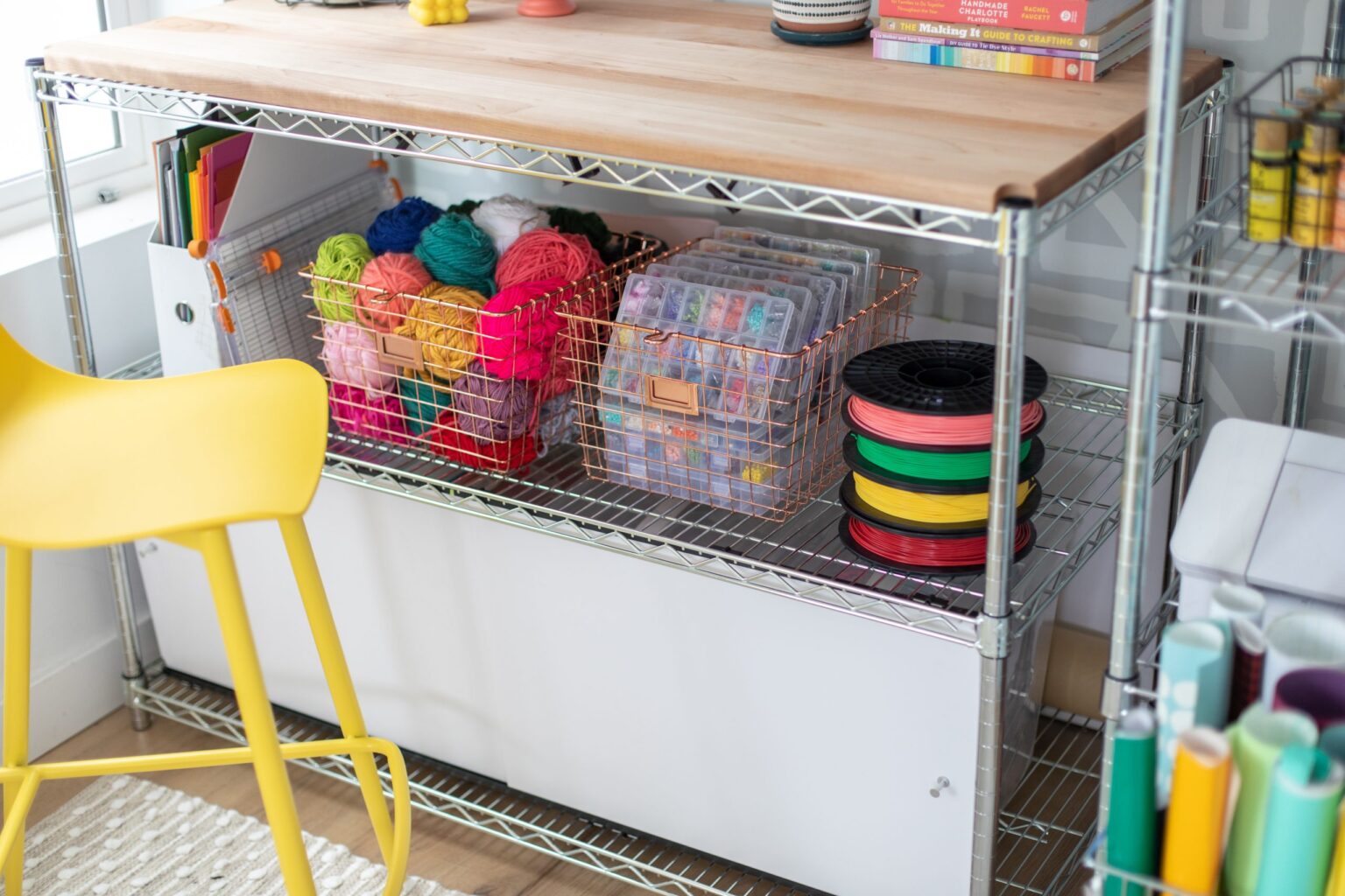 5 Creative Small Space Craft Storage and Decor Ideas | The Pretty Life ...