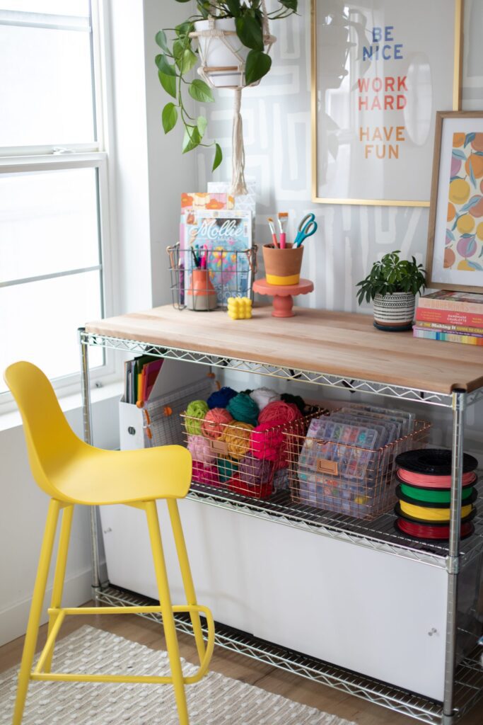 5 Creative Small Space Craft Storage and Decor Ideas | The Pretty Life ...