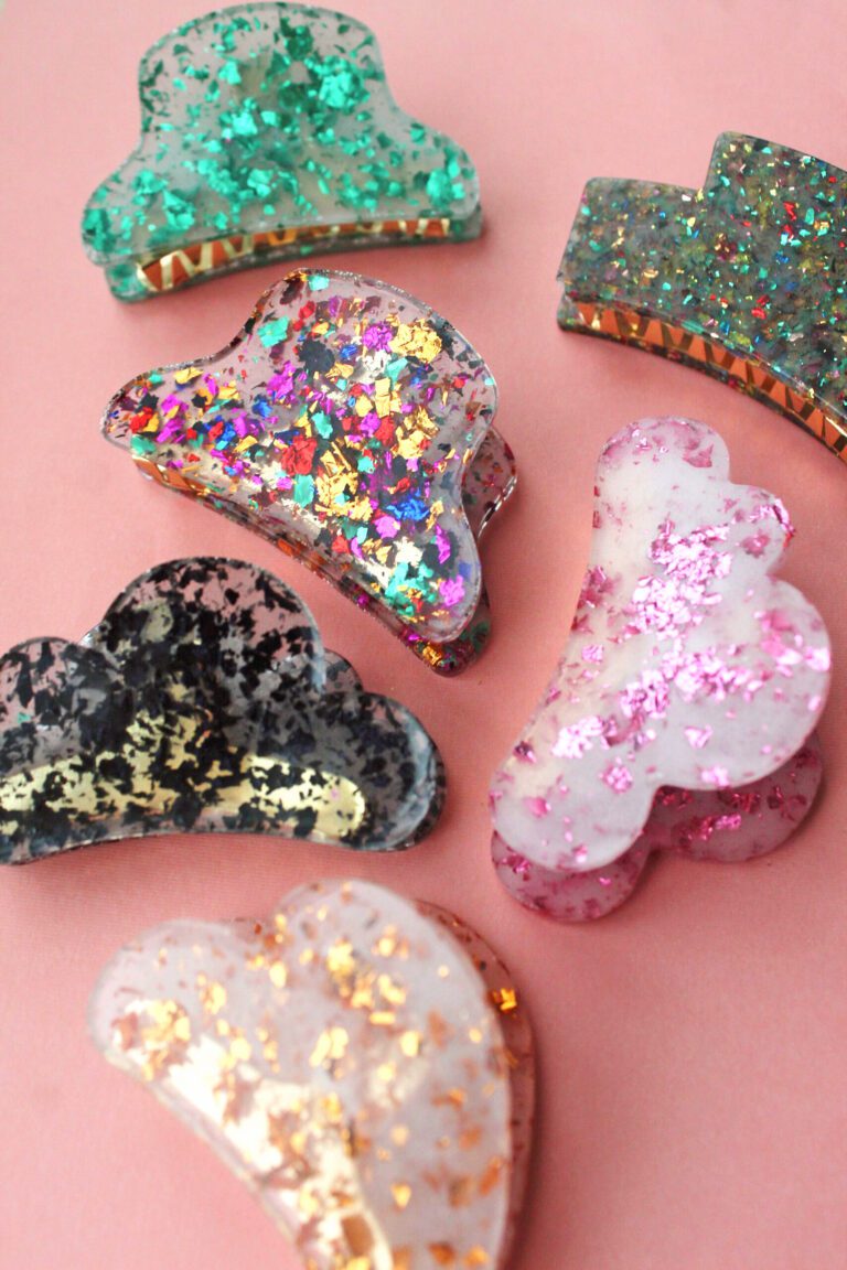How to make Hair Clips with Resin Tutorial | The Pretty Life Girls