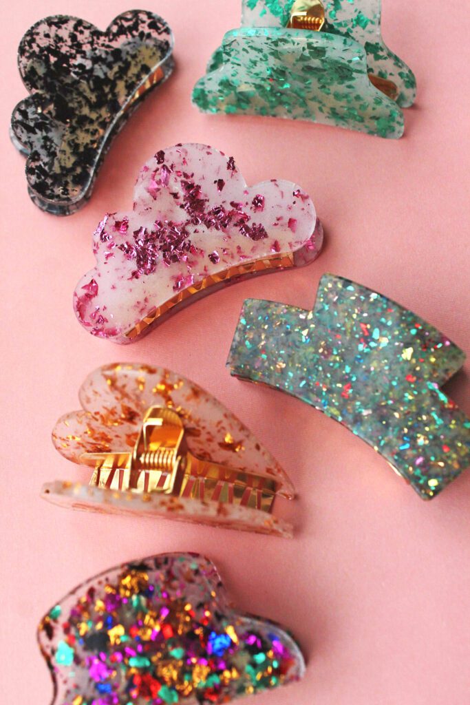How to make Hair Clips with Resin Tutorial | The Pretty Life Girls