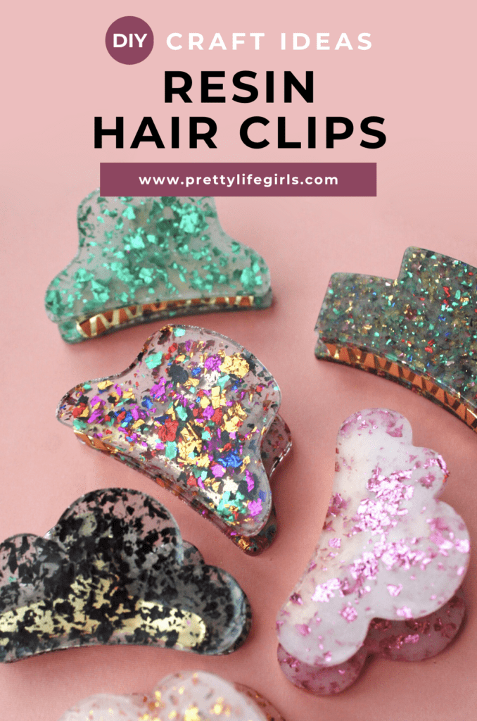 How to make Hair Clips with Resin Tutorial | The Pretty Life Girls