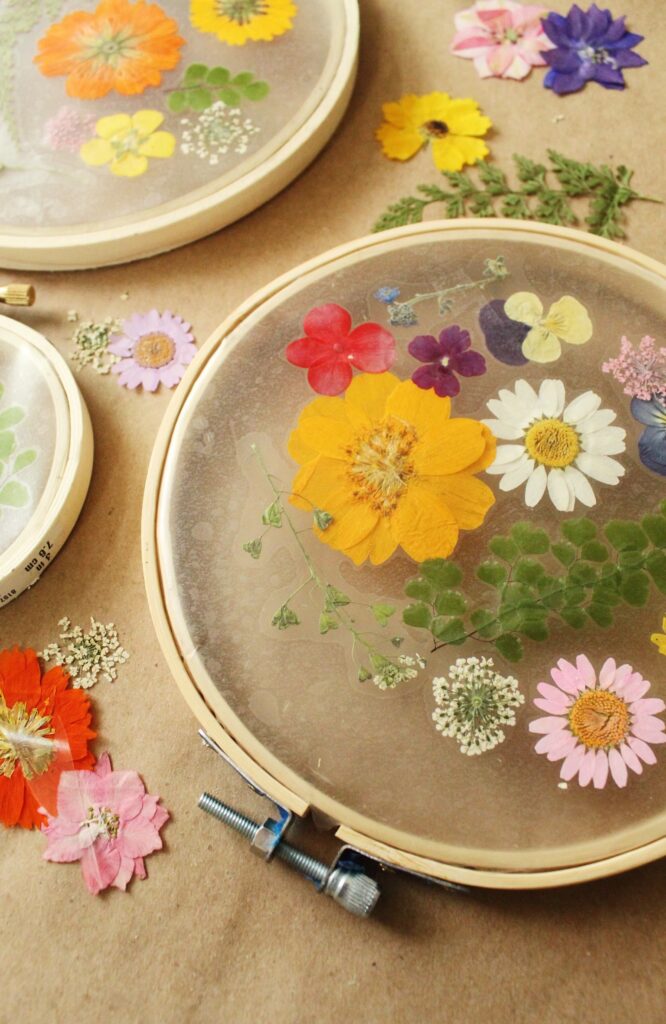 DIY Pressed Flower Suncatcher Tutorial | The Pretty Life Girls