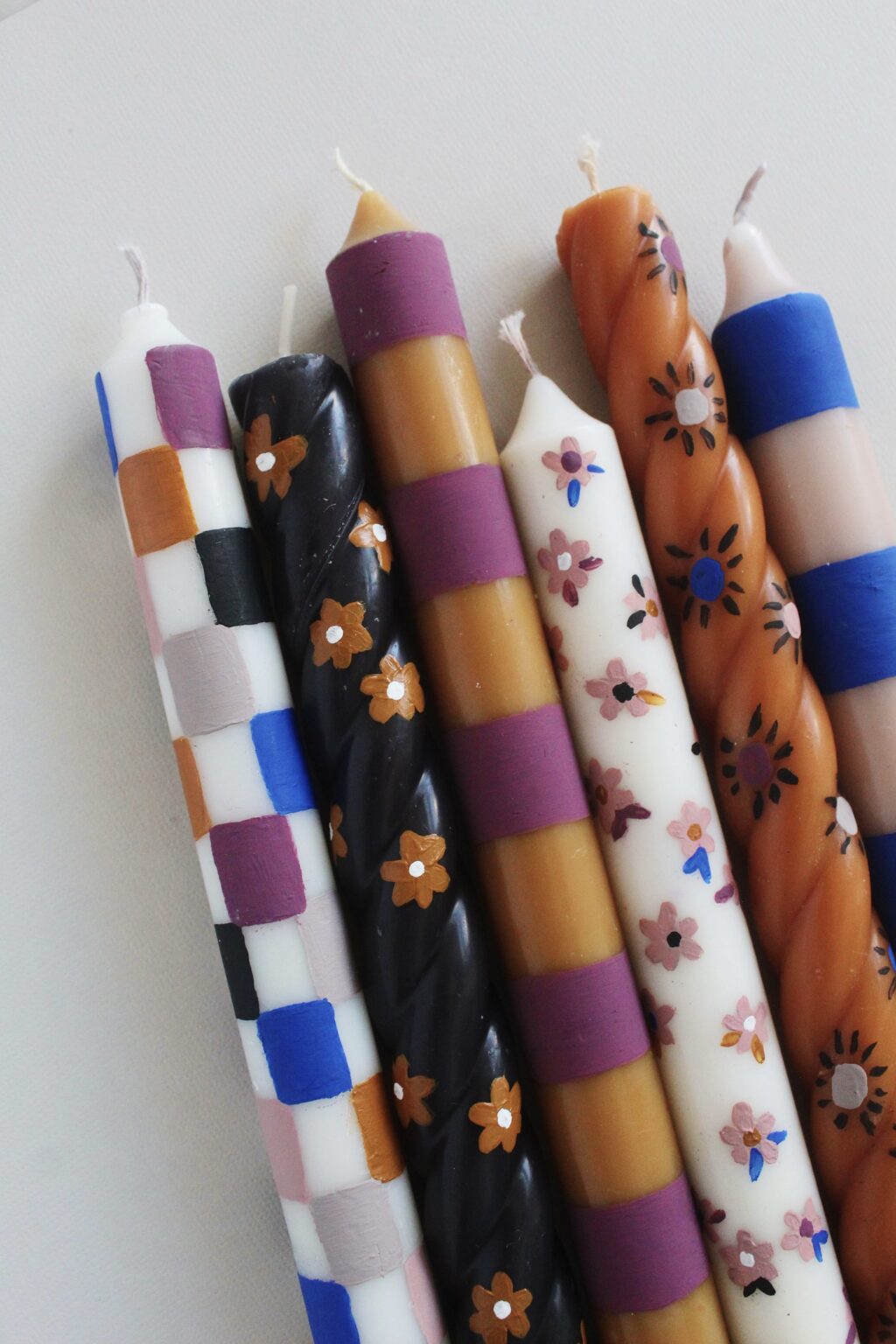 Easy Hand-Painted Taper Candles For Fall | The Pretty Life Girls
