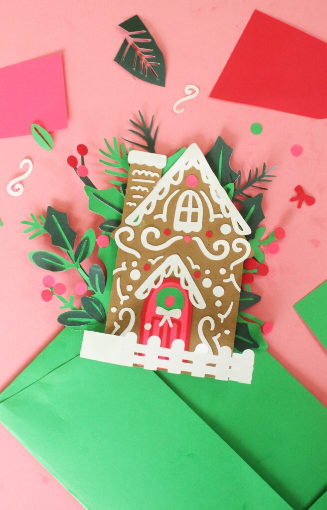 How to Make a Gingerbread House Pop-Up Card | The Pretty Life Girls